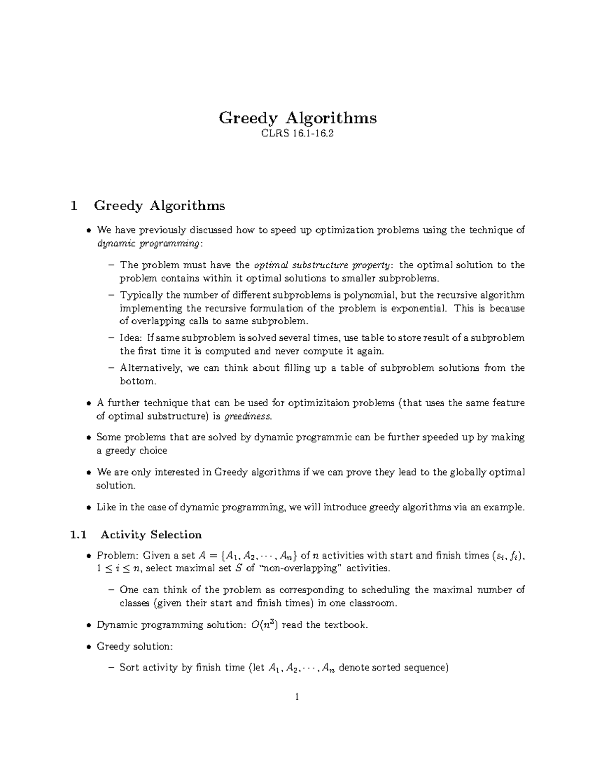 Greedy - Analysis of algorithms is a branch of computer science that ...