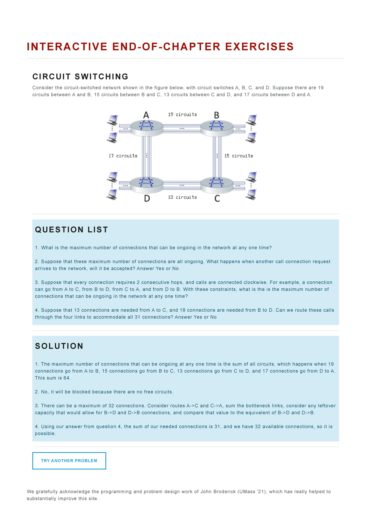 Interactive Problems, Computer Networking A Top Down Approach ...