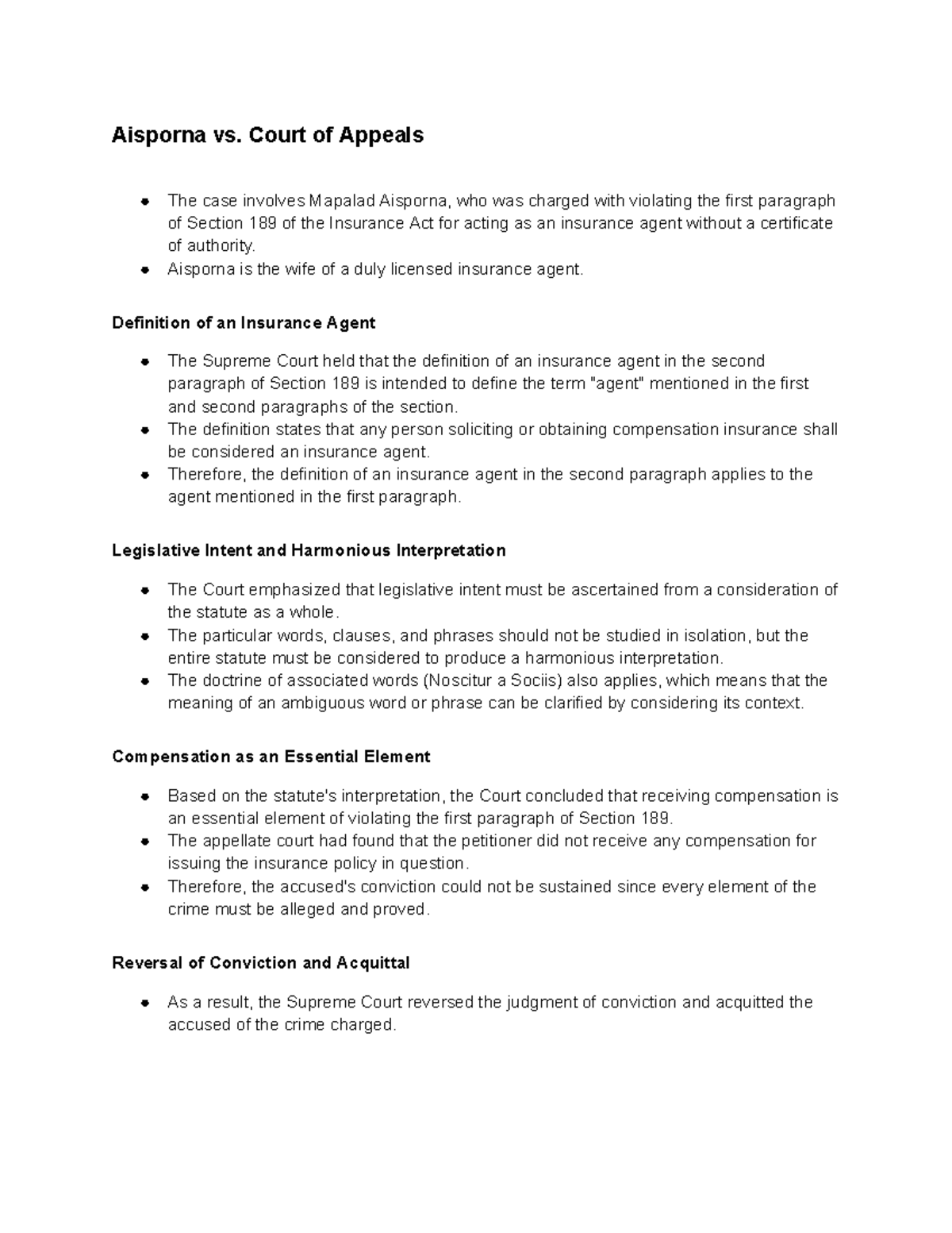Stat Con Cases - Chapter 6 Agpalo - Aisporna vs. Court of Appeals The ...