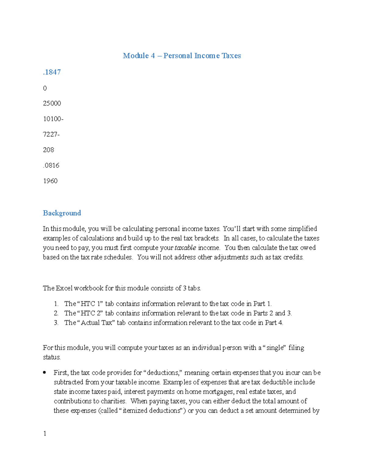Module 4 Chapter-F2F - Course Work - Module 4 – Personal Income Taxes ...