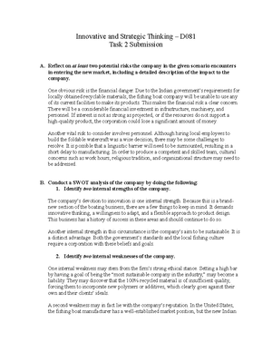 QBM2 TASK 1 Market Entry Overview - Innovative and Strategic Thinking ...