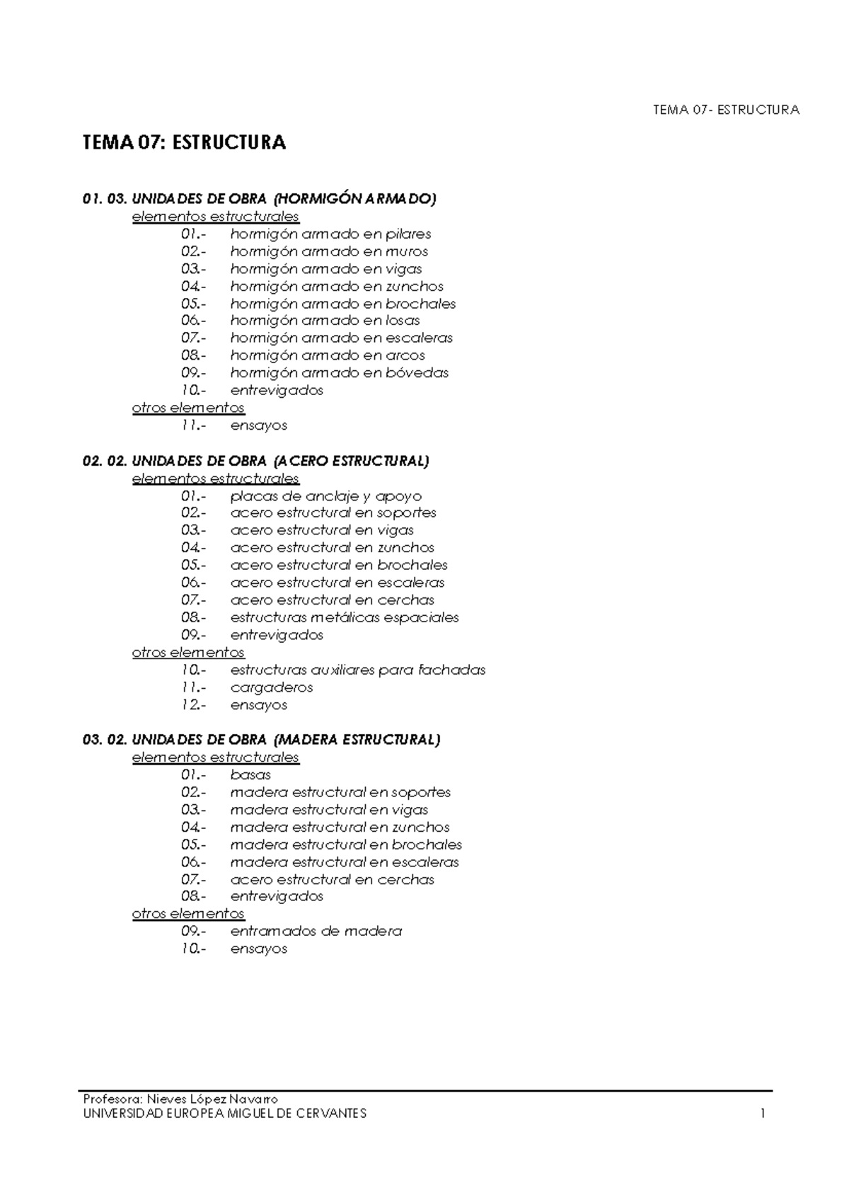 TEMA 07 UDS DE OBRA - sdfasf - - Studocu