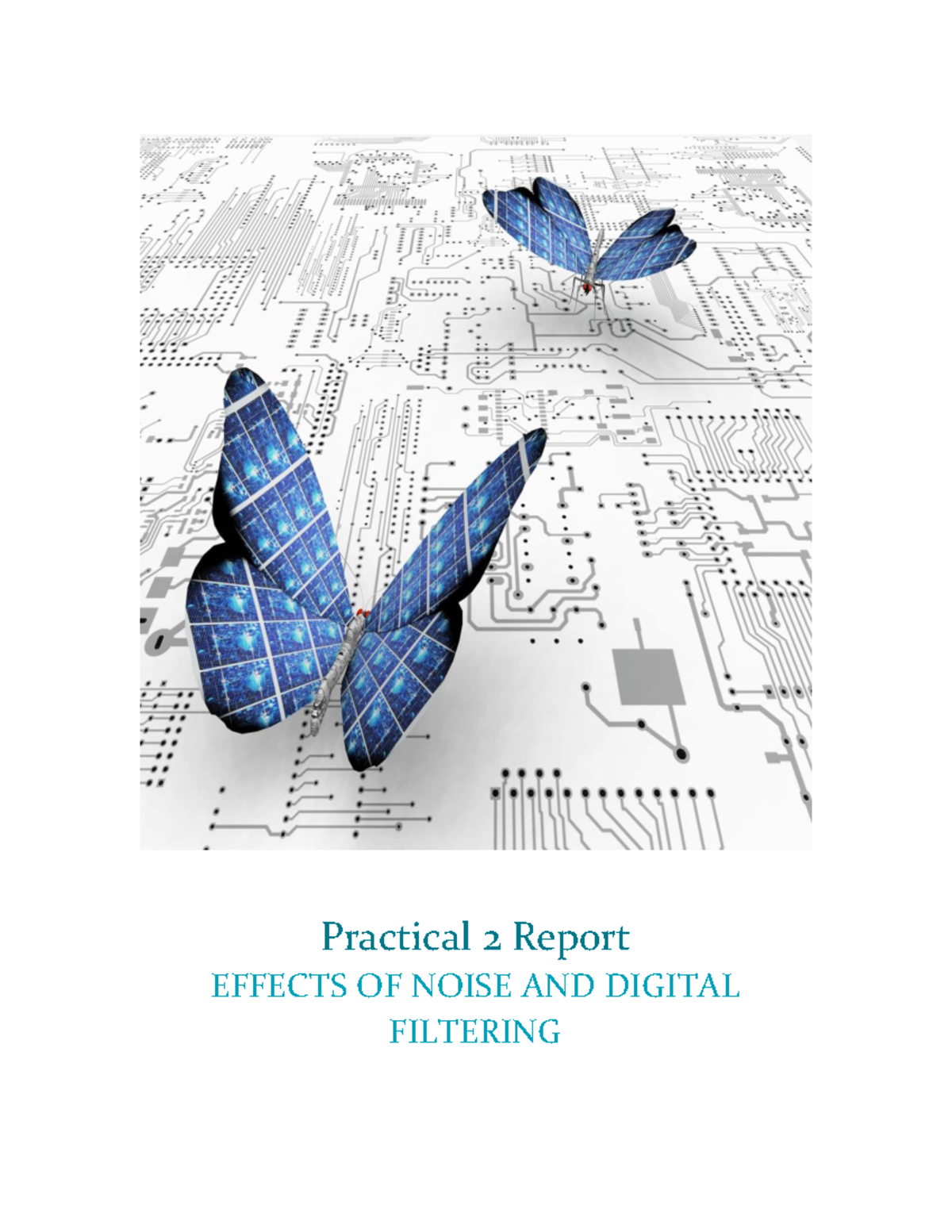 Practical 2 Effects OF Noise AND Digital Filtering - EFFECTS OF NOISE ...