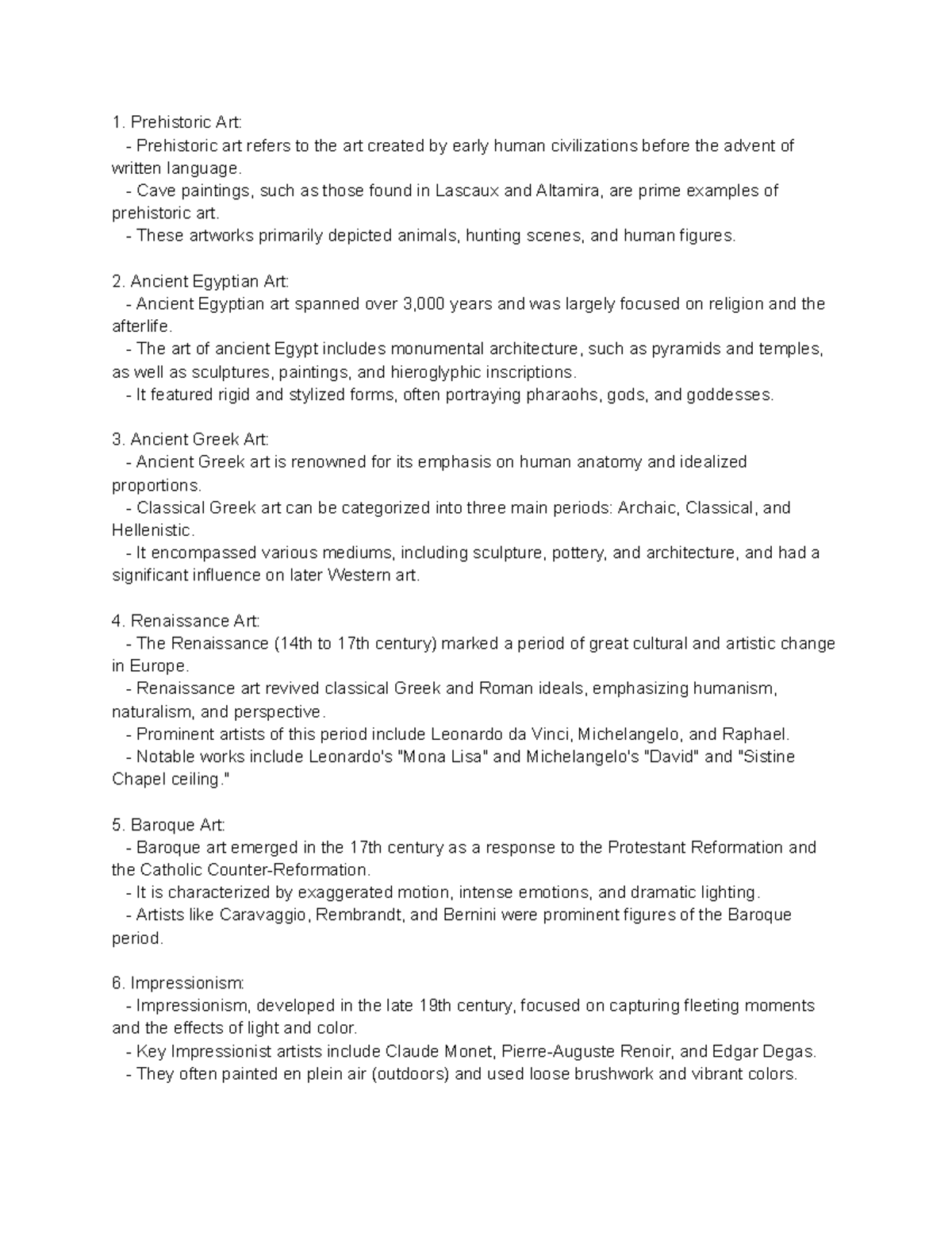 Art History #1 - Prehistoric Art: Prehistoric art refers to the art ...