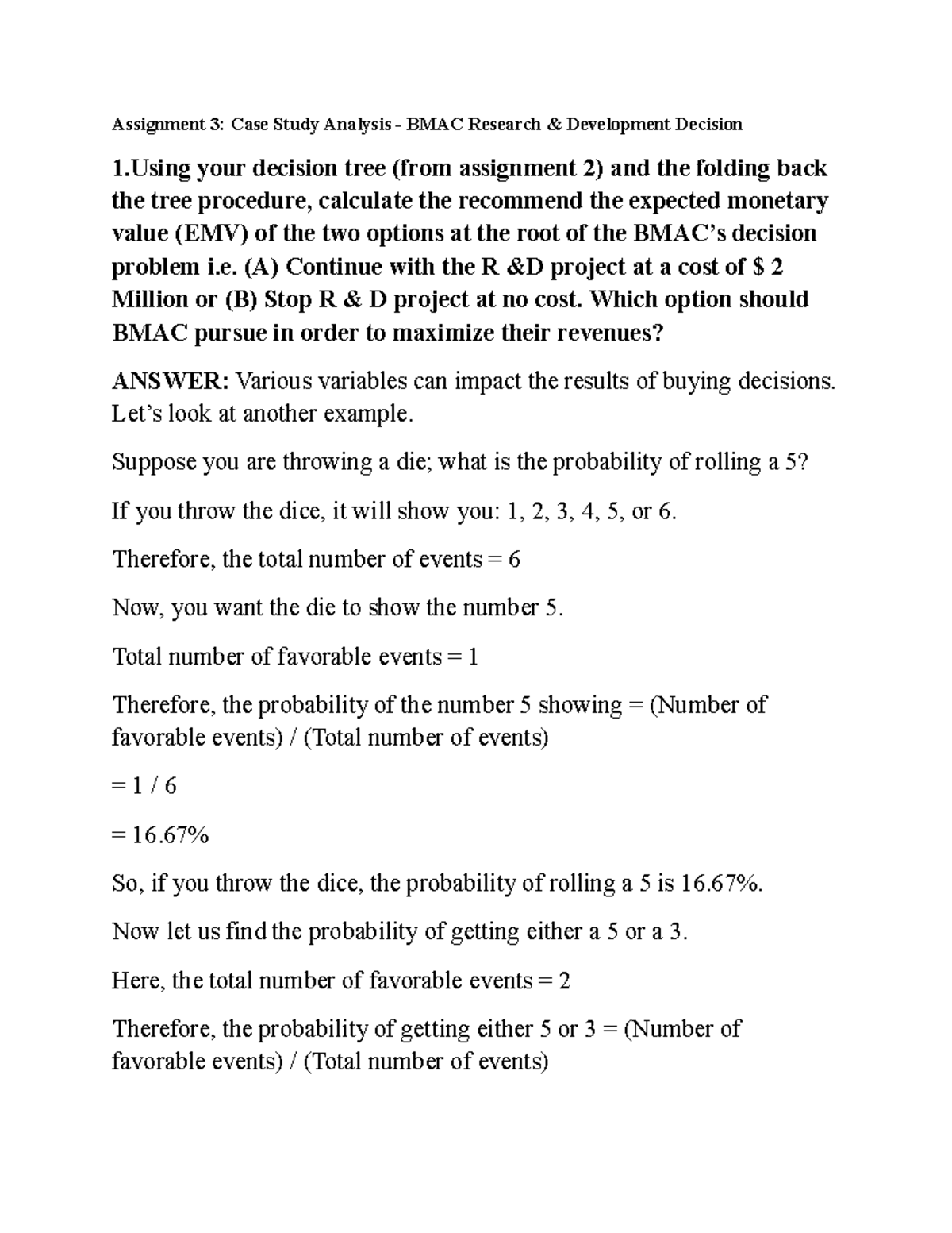2 - xxcv - Assignment 3: Case Study Analysis - BMAC Research ...