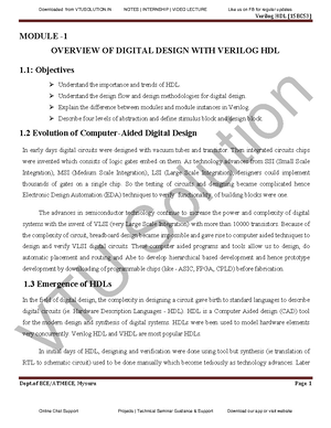 HDL Question papers - GBGS SCHEME 18EC USN Fifth Semester B. Degree Examination, Jan./Feb. 2021 ...