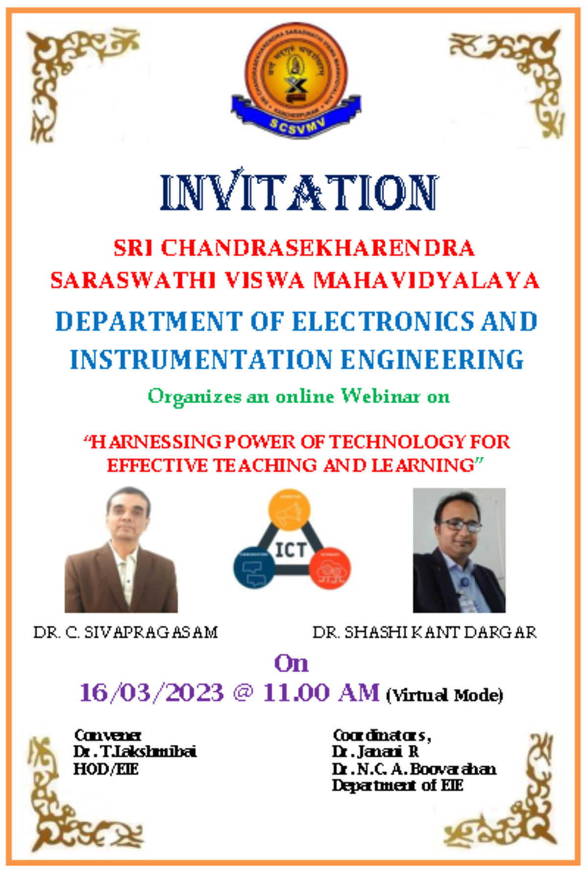Seminar-Invitation - yes - Industrial Safety Engineering - INVITATION ...