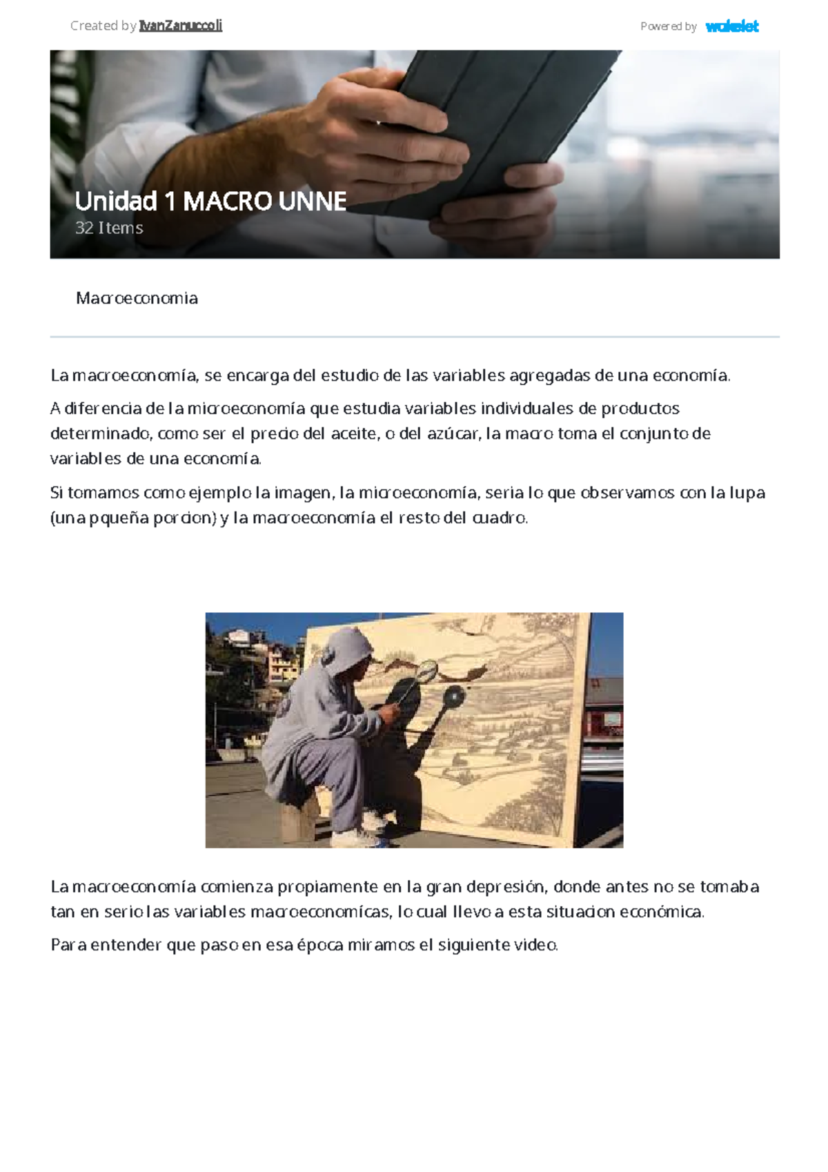Unidad 1 Macroeconomia - Macroeconomia La macroeconomía, se encarga del estudio de las variables ...