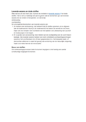 Anatomie Pathologie Kwartaal 3 - Een chemische naam (stofnaam ...