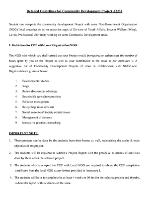 Report cdp - sssssssssssssssss - (Annexure 1) REPORT COMMUNITY ...