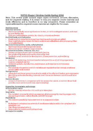 NST 10 Compilation of Midterm Study Guides - Study Guide Midterm #1 ...