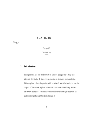 CSE4010 HW4 - HW/practice problems - CSE 4010 – Contemporary Computer Architecture Professor ...