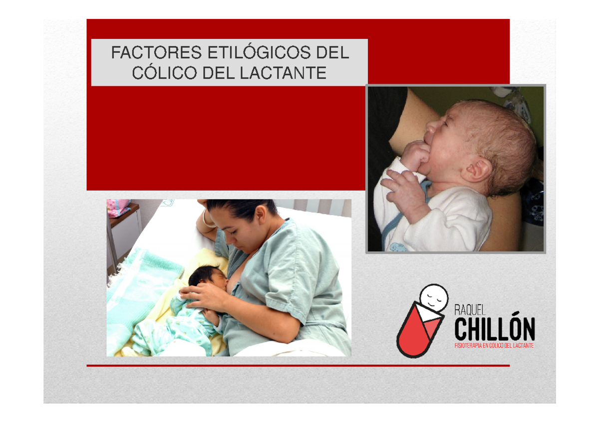 Parte II Factores Etiológicos Cólicos Lactante - Fisioterapia ...