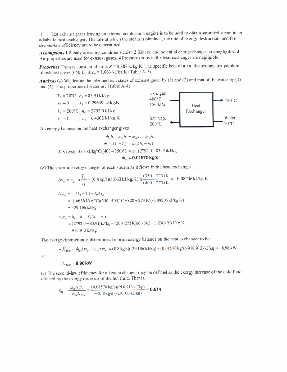 Solution 10 - Thermodynamic assignment - Mechanical and Materials Engineering 3334A/B - Studocu