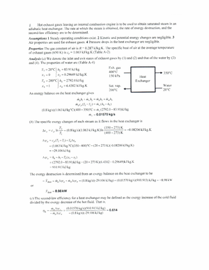 Solution 5 - Thermodynamic assignment - Mechanical and Materials Engineering 3334A/B - Studocu