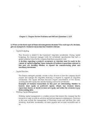 Ch14Exercises WACC - Exercises and examples of calculation Weighted ...