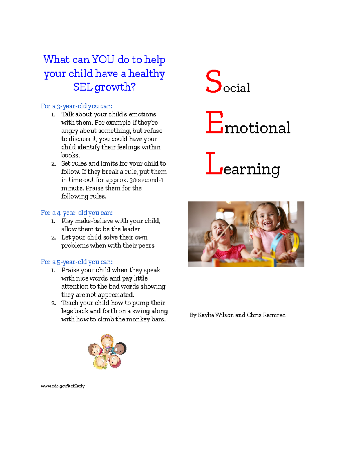 Copy of SEL - a pamphlet about social emotional learning - What can YOU ...
