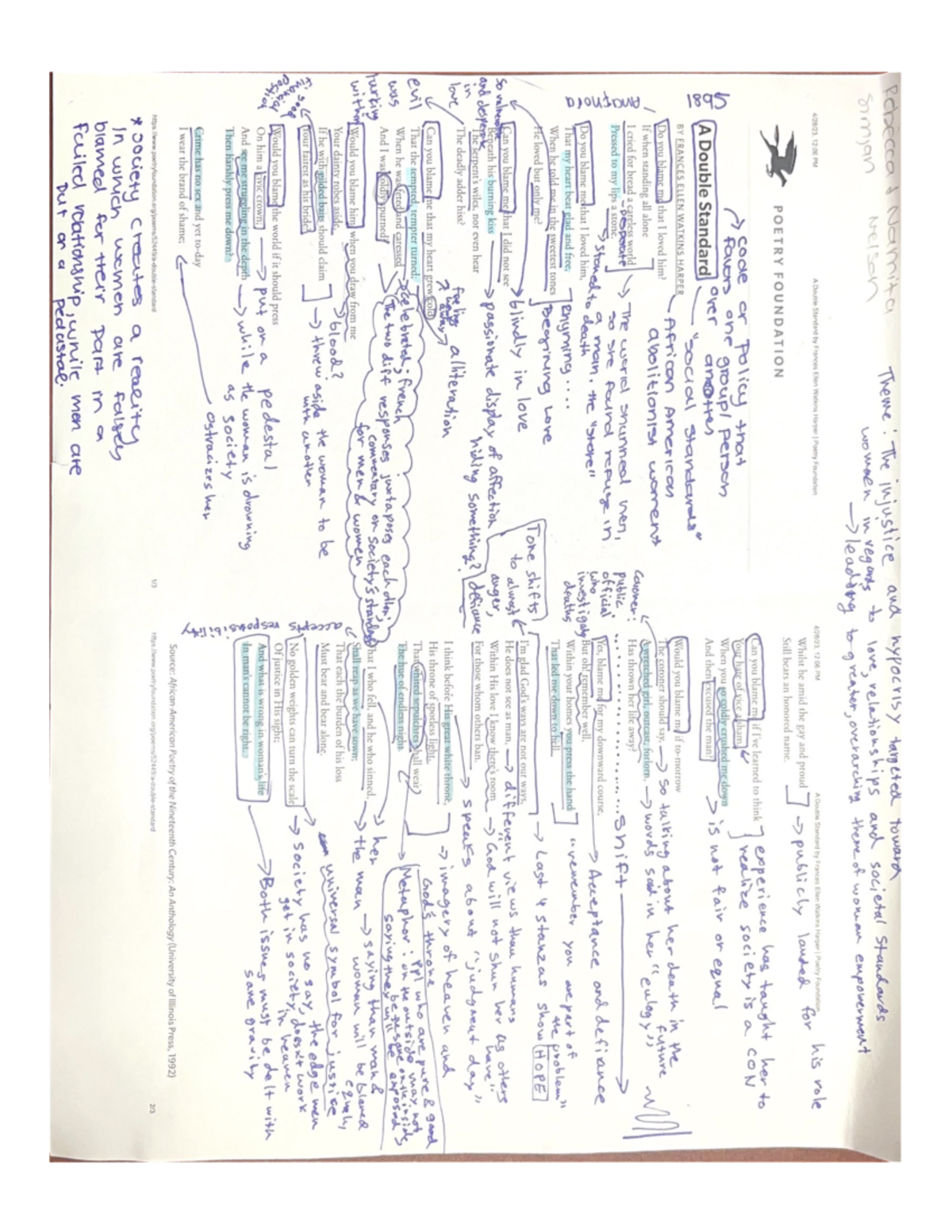 Poem Annotation - Studocu