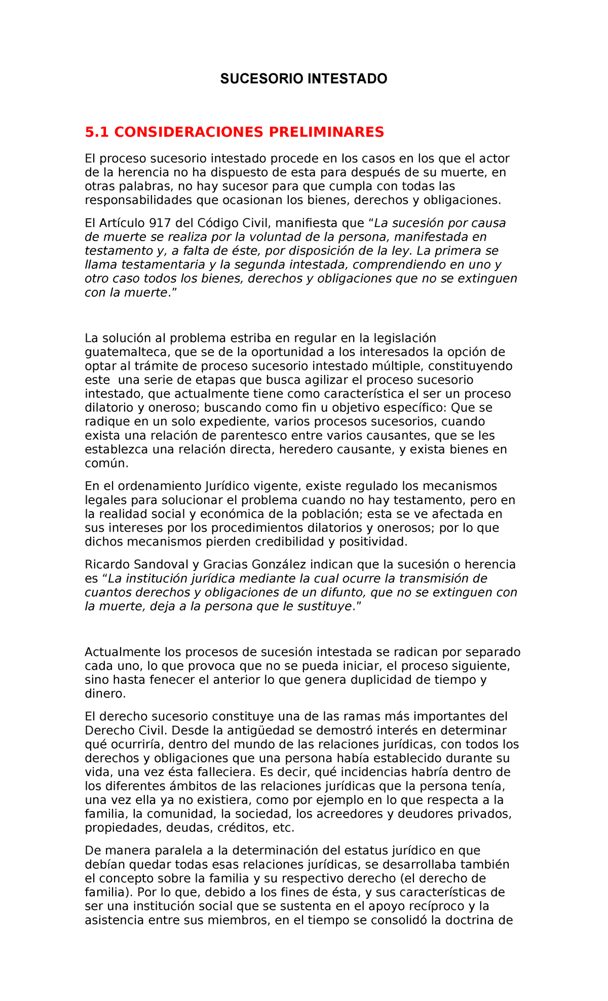 Sucesorio Intestado Jurisdiccion V - SUCESORIO INTESTADO 5 ...
