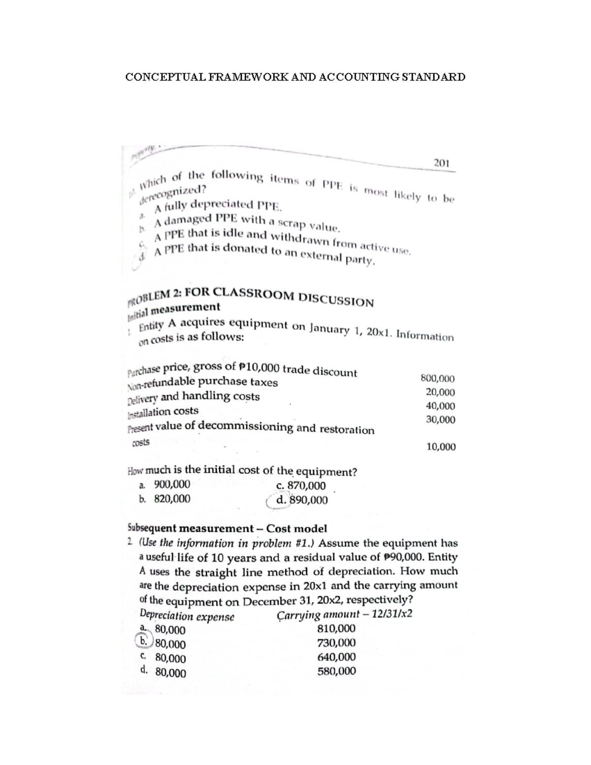 Conceptual Framework AND Accounting Standard 3 - BS Accountancy ...