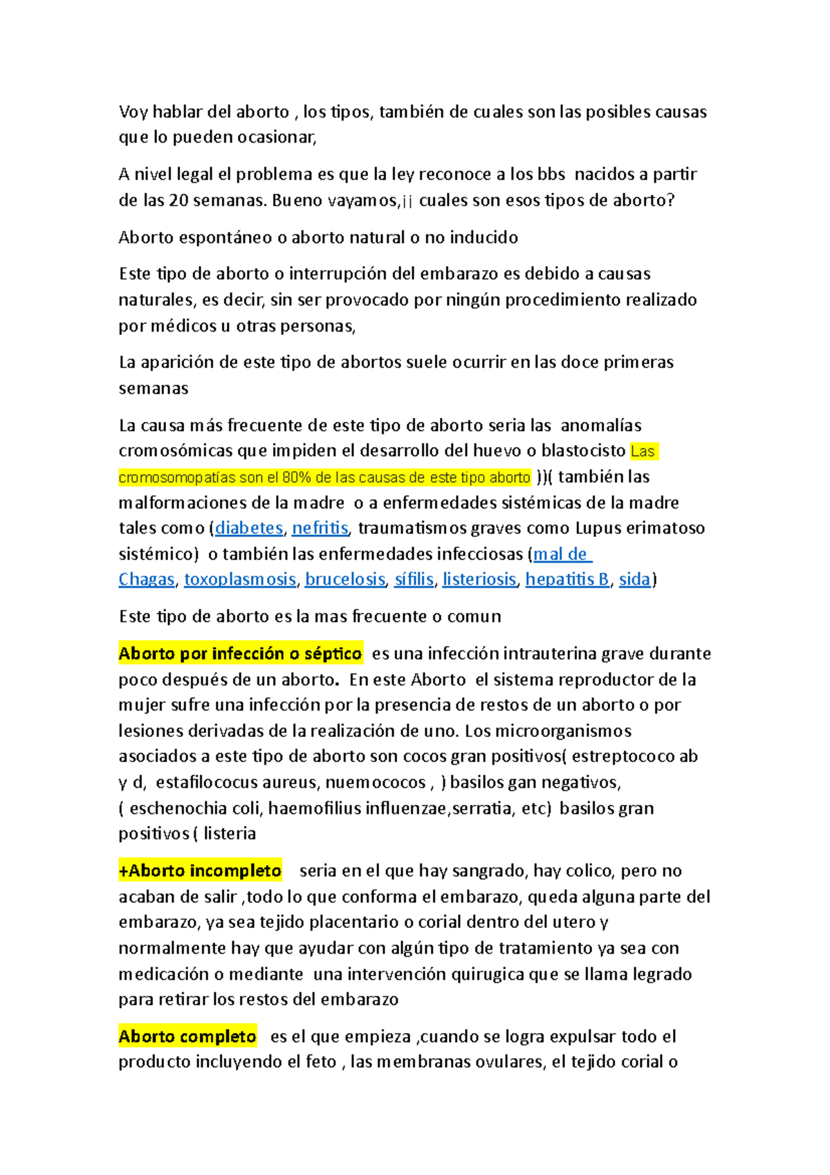 Aborto espontáneo o aborto natural en mujeres - Voy hablar del aborto ...