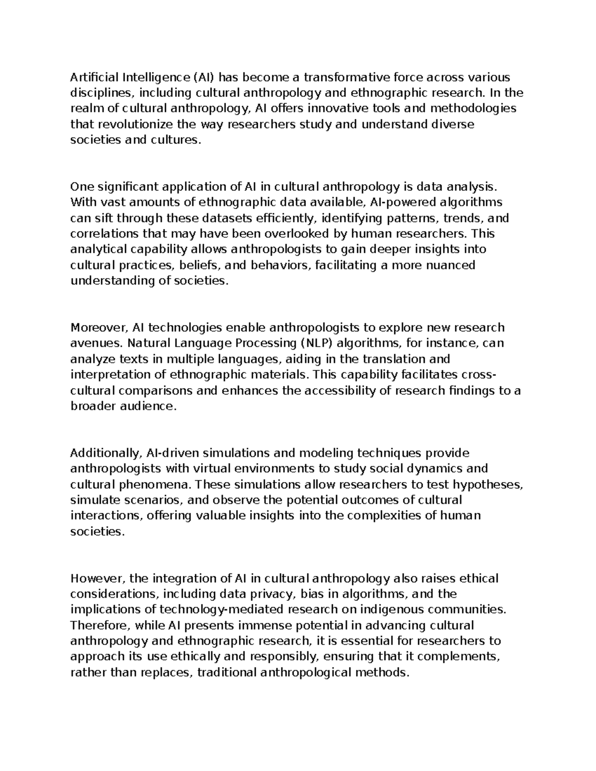 Artificial Intelligen 28 - Artificial Intelligence (AI) has become a ...