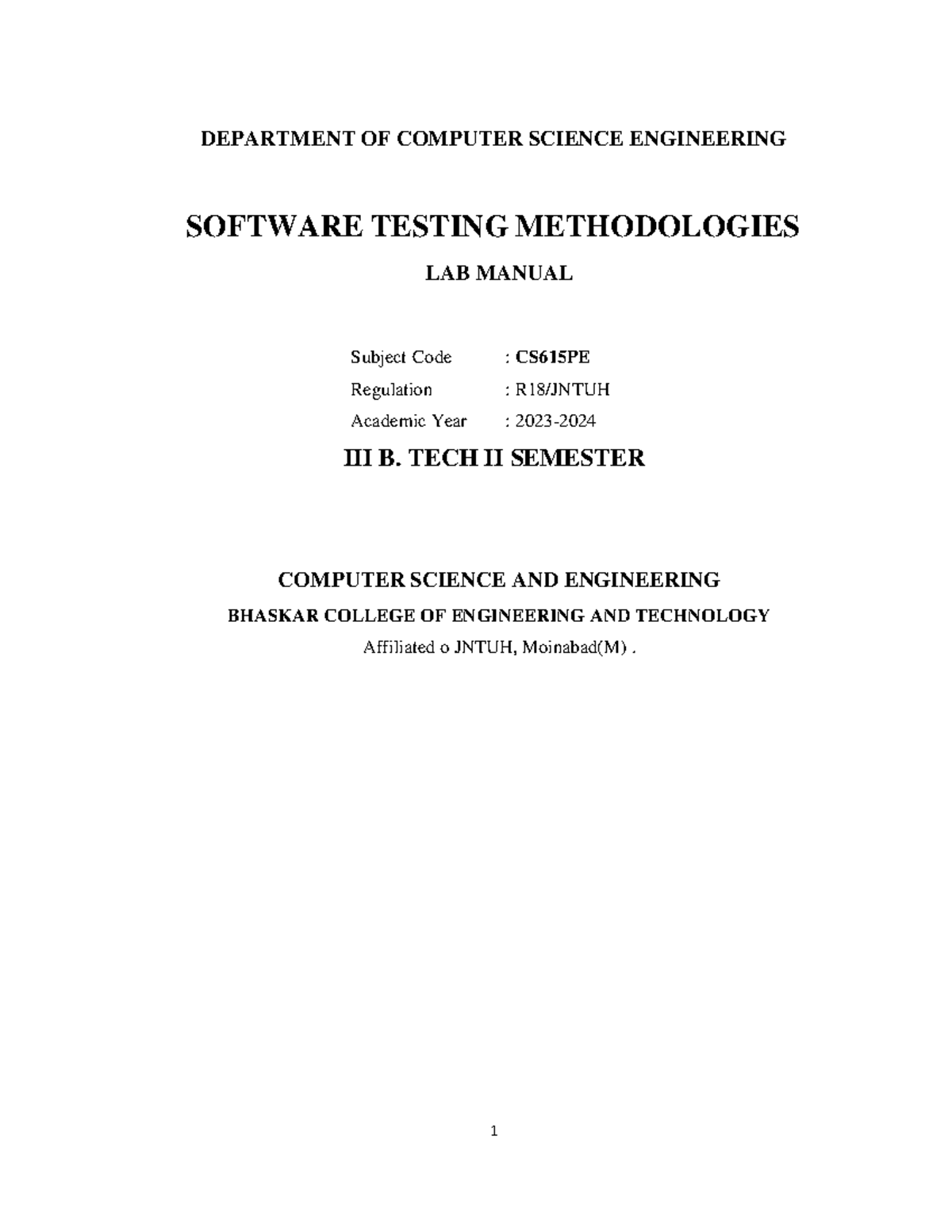 STM-LAB- Manual - easyst to read - DEPARTMENT OF COMPUTER SCIENCE ...