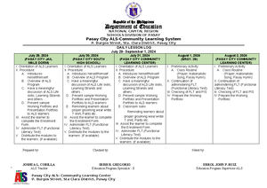 Enclosure 2 - Attachment No. 2 to DepEd Memorandum No. 022 s. 2023 ALS PRESENTATION PORTFOLIO ...