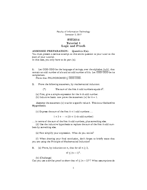 FIT2014 Theory Of Computation - Monash - StuDocu