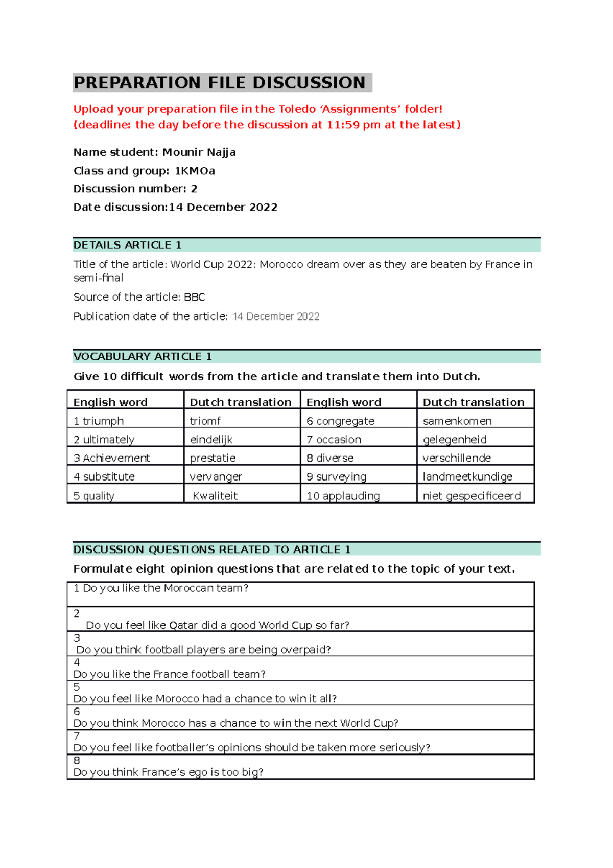 Preparation File Discussions 3 - PREPARATION FILE DISCUSSION Upload ...