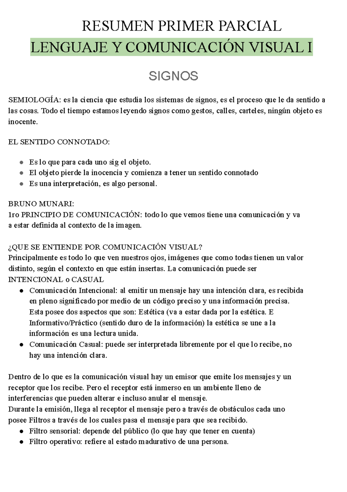 Primer Parcial Lenguaje Y Comunicacion Visual - RESUMEN PRIMER PARCIAL LENGUAJE Y COMUNICACIÓN ...