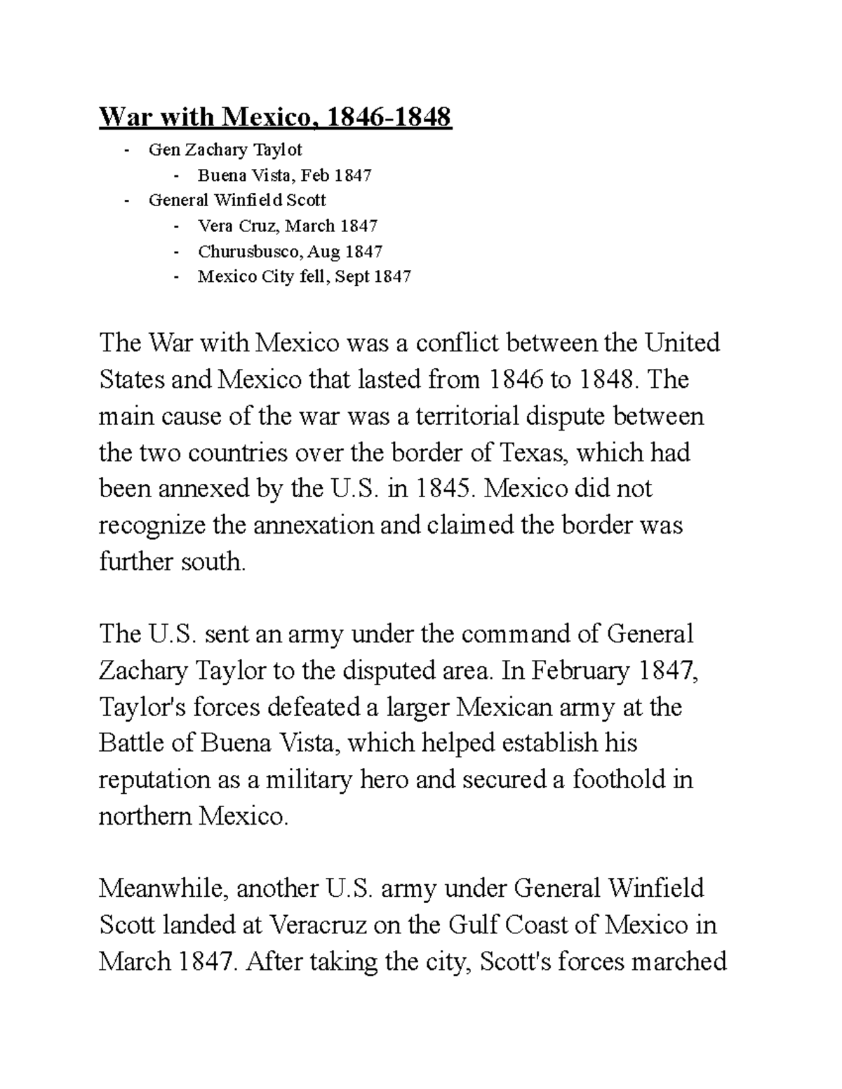 111111 War with Mexico, 1846-1848 impact in the US key questions - War ...