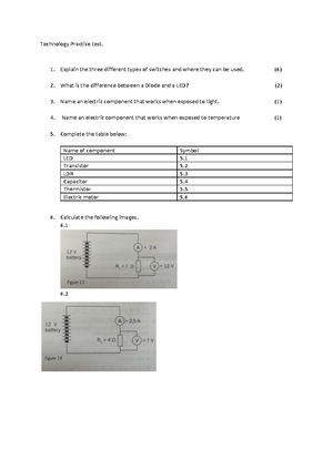 Assessment Task 1 Grade 9 Technology Mini PAT - Test 1 Date: Learner ...