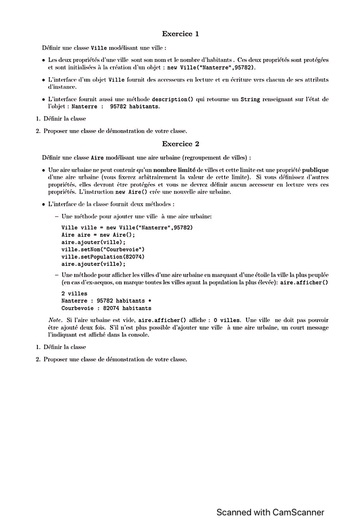 Les controles de java - obnMBNmoernb - Programmation Java - Studocu