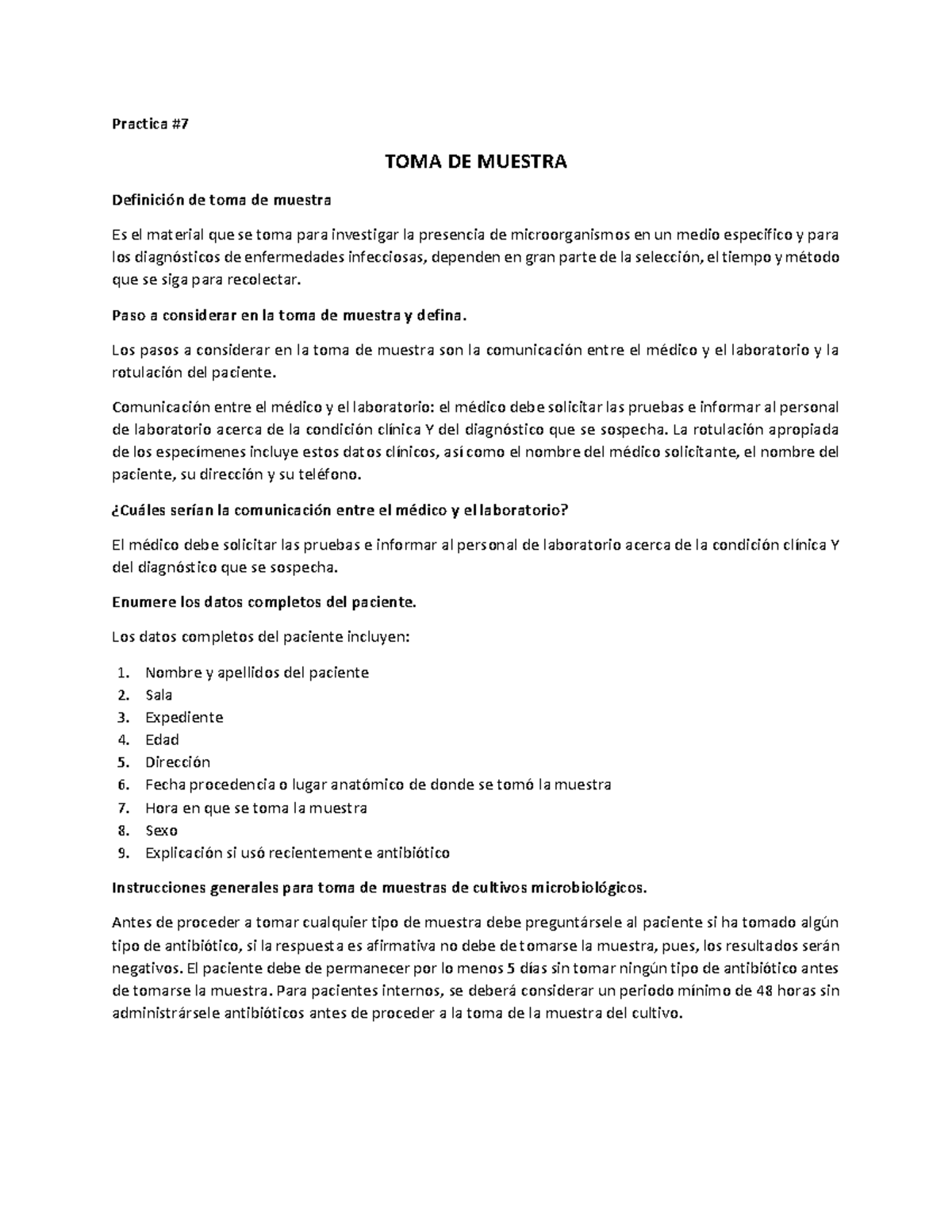 Practica 7 de microbiologia - Warning: TT: undefined function: 32 Warning: TT: undefined ...
