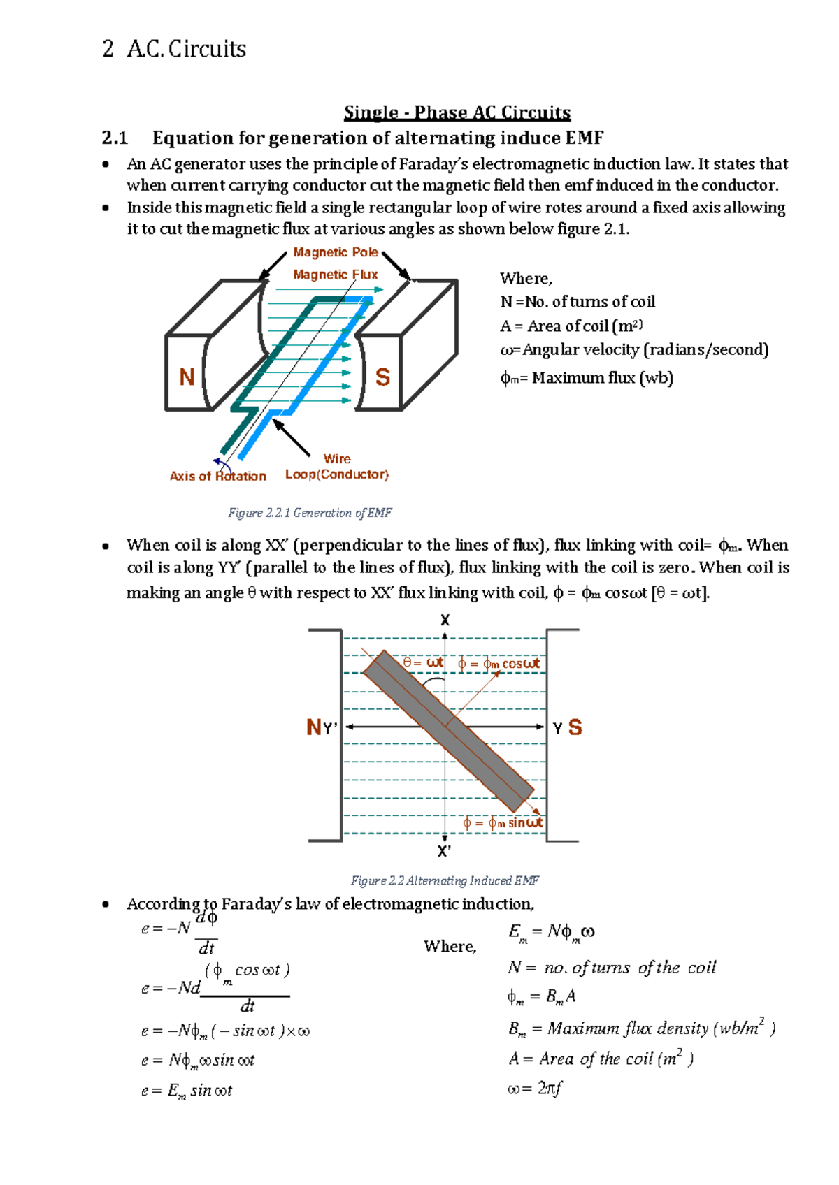 Unit 2 - Lecture Notes of Unit 2 - m Single - Phase AC Circuits 2 ...