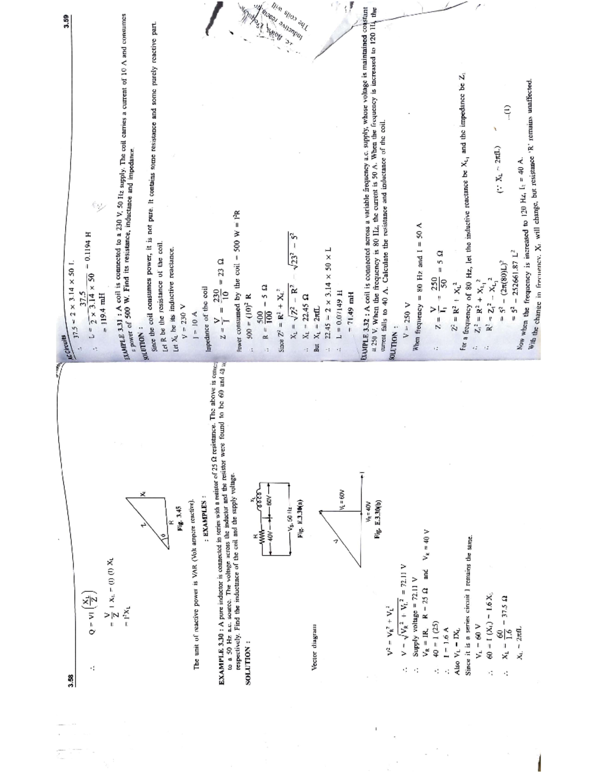 AC problem..... Question - Basic Electrical Engineering - Studocu