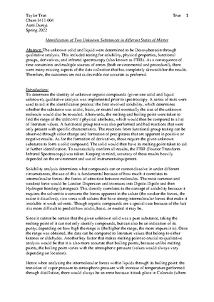 Lab 3 Ochem (Ibufrophen) - Chem 3411- Spring 2022 Chiral Resolution of ...