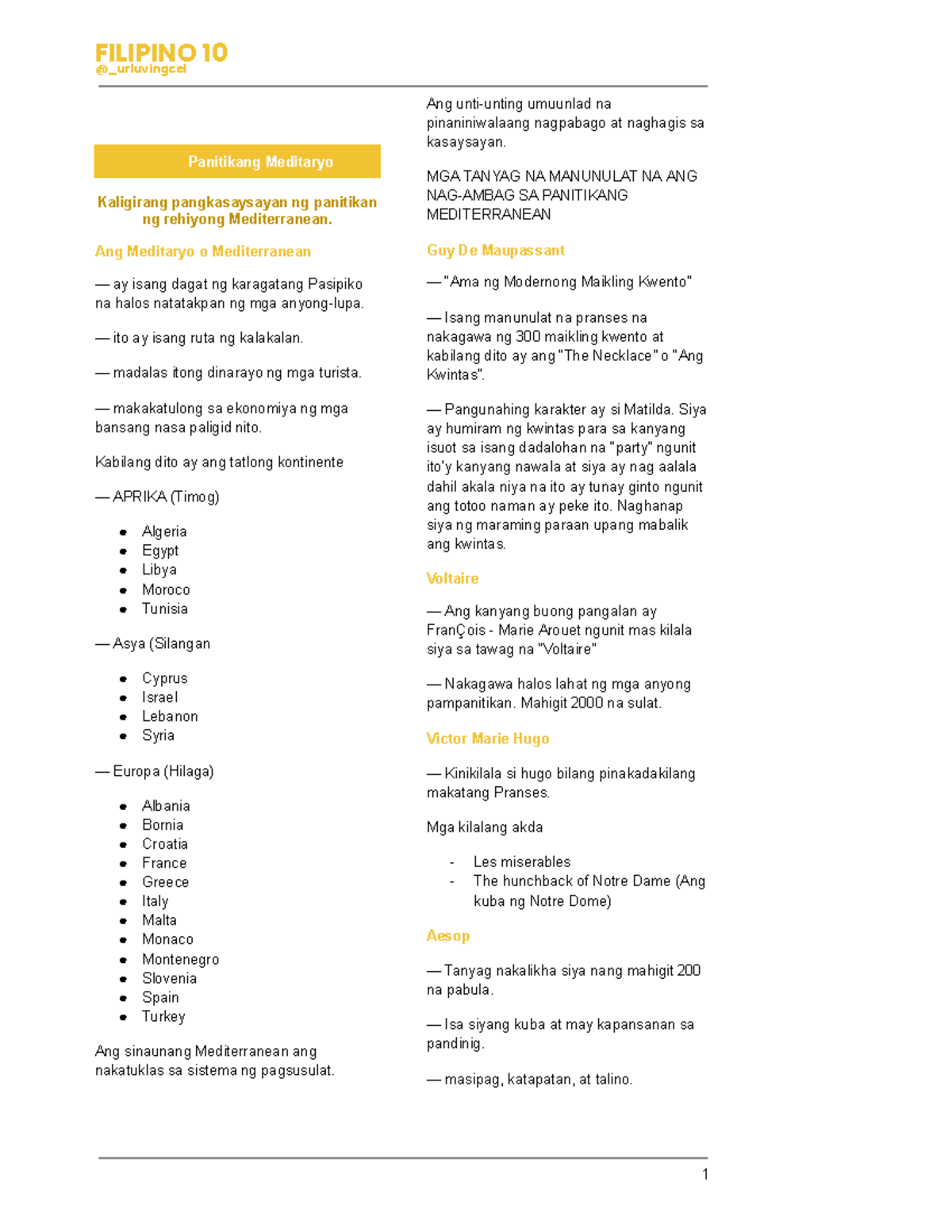 Filipino - 10 - yes - @_urluvingcel Panitikang Meditaryo Kaligirang ...