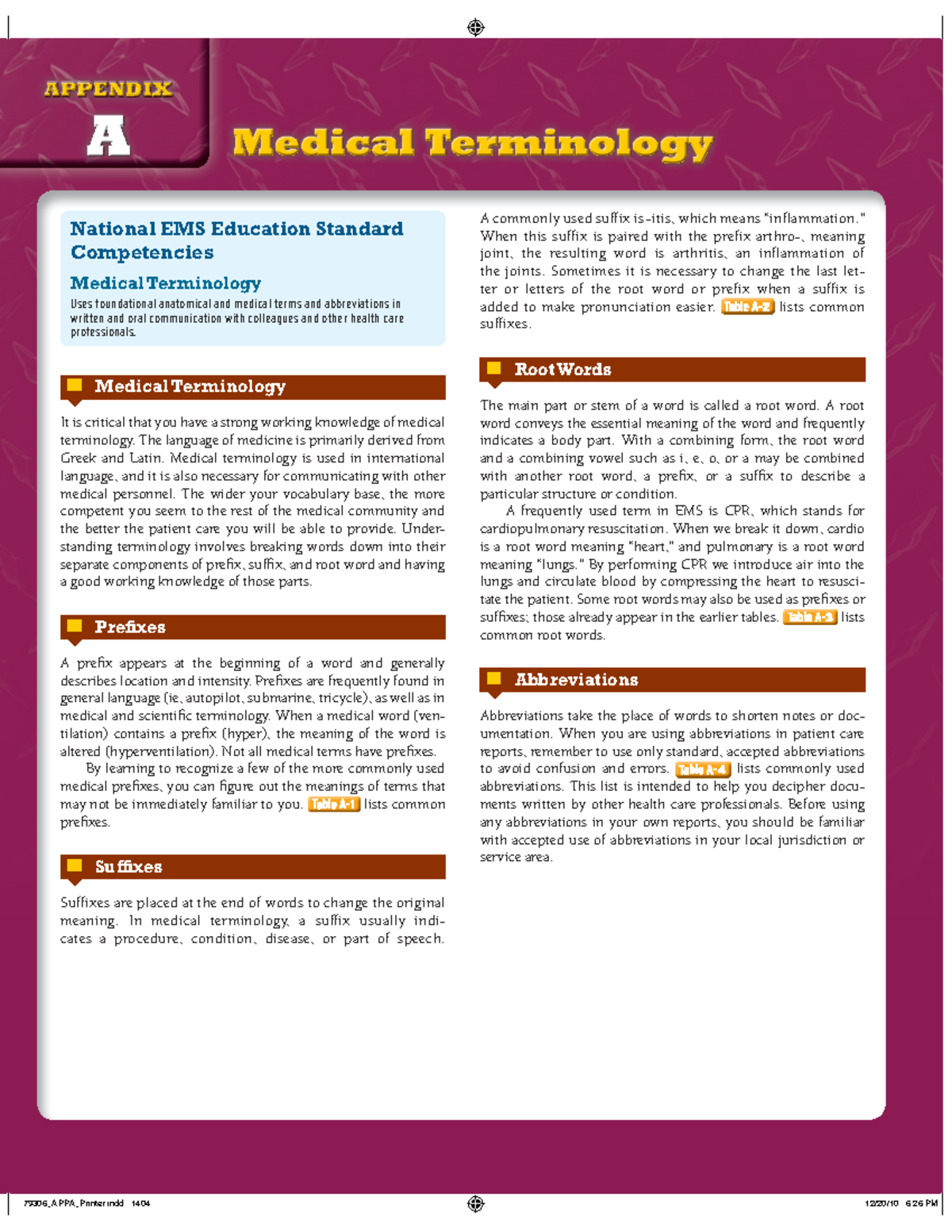 Medical terminology and abbreviations - Medical Terminology - Studocu