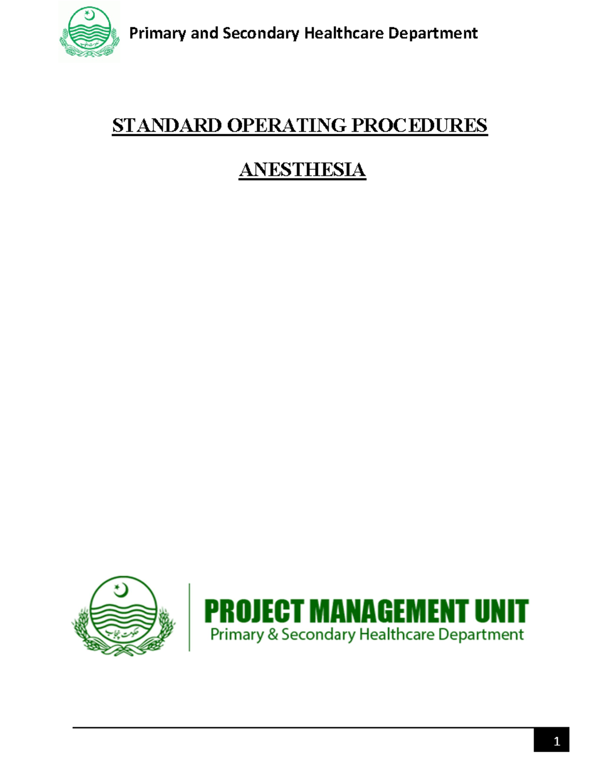 Anaesthesia-Manual-Guidelines - STANDARD OPERATING PROCEDURES ...