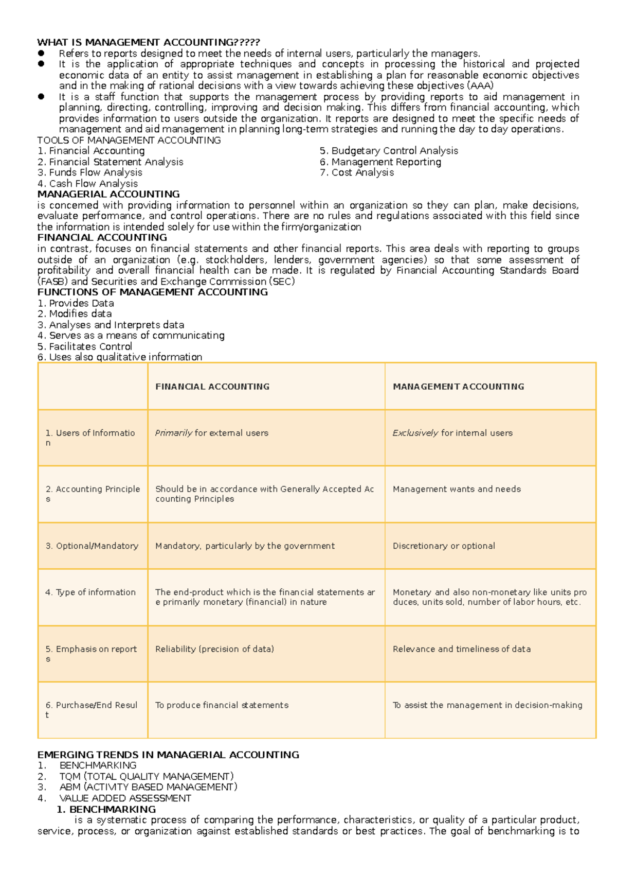 Managerial Accounting Part 2 reviewer - WHAT IS MANAGEMENT ACCOUNTING ...