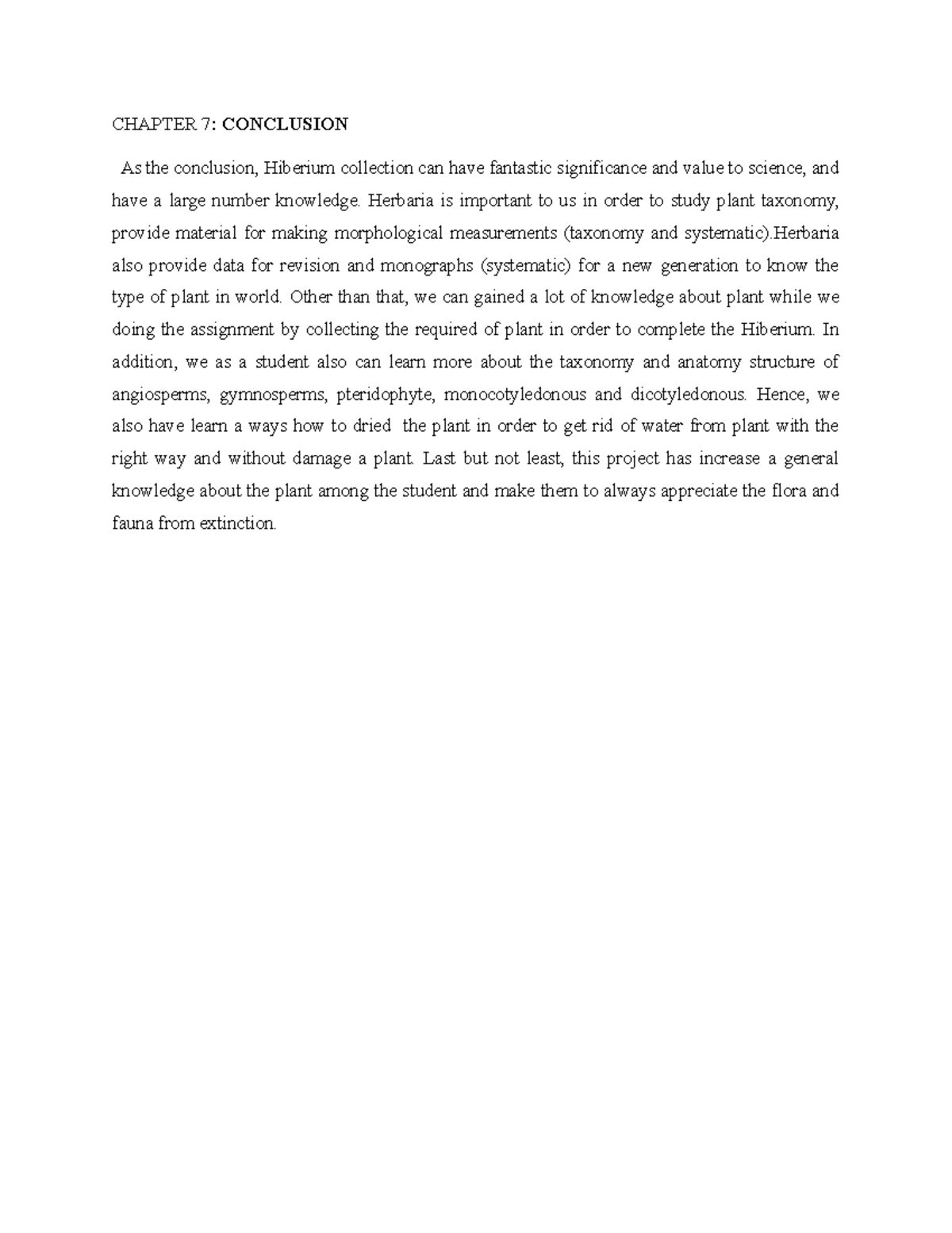 Chapter 7 - it's about plant science, hope you enjoy copying my work ...