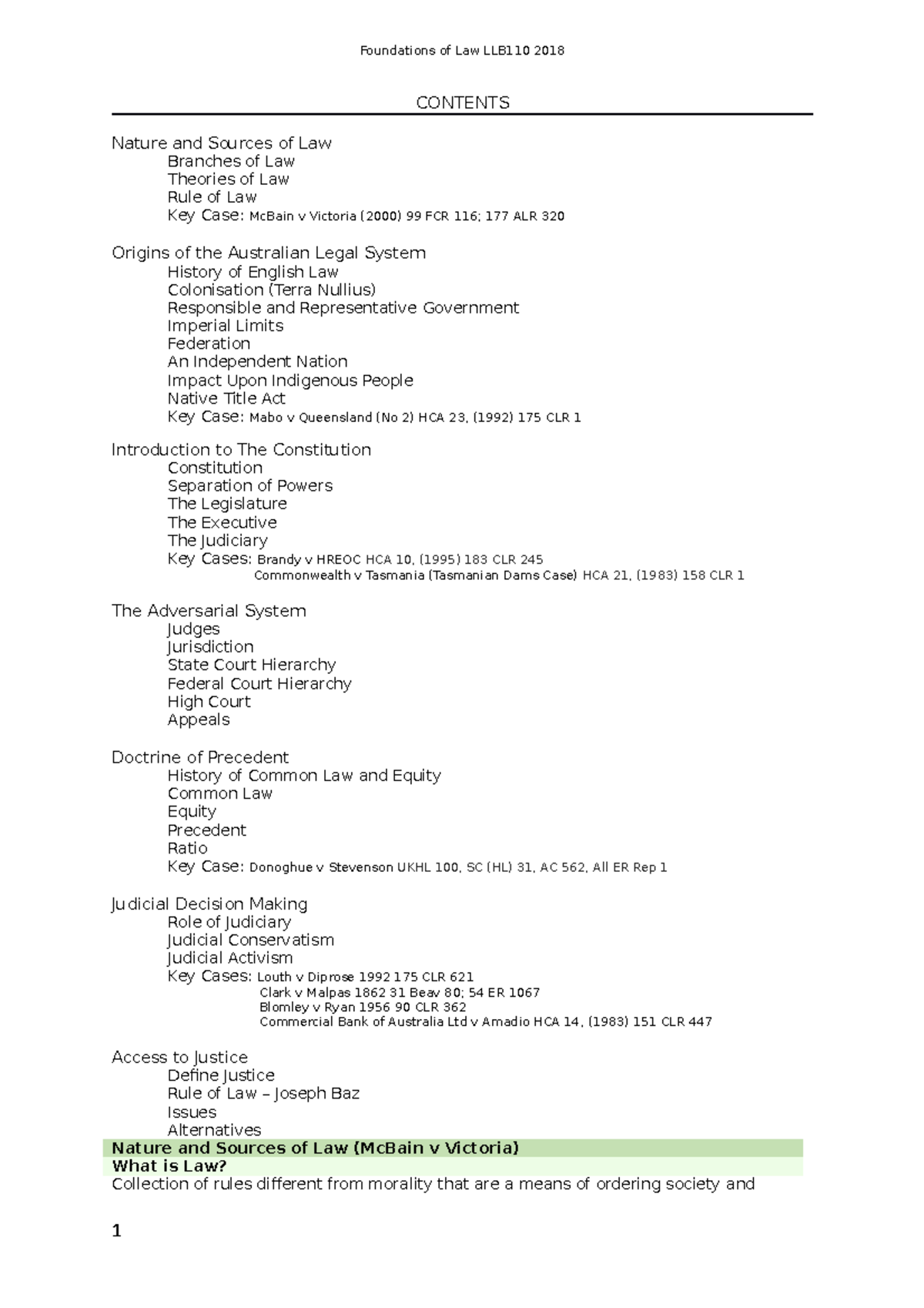 Foundations of Law - In the form of an expression of current government ...