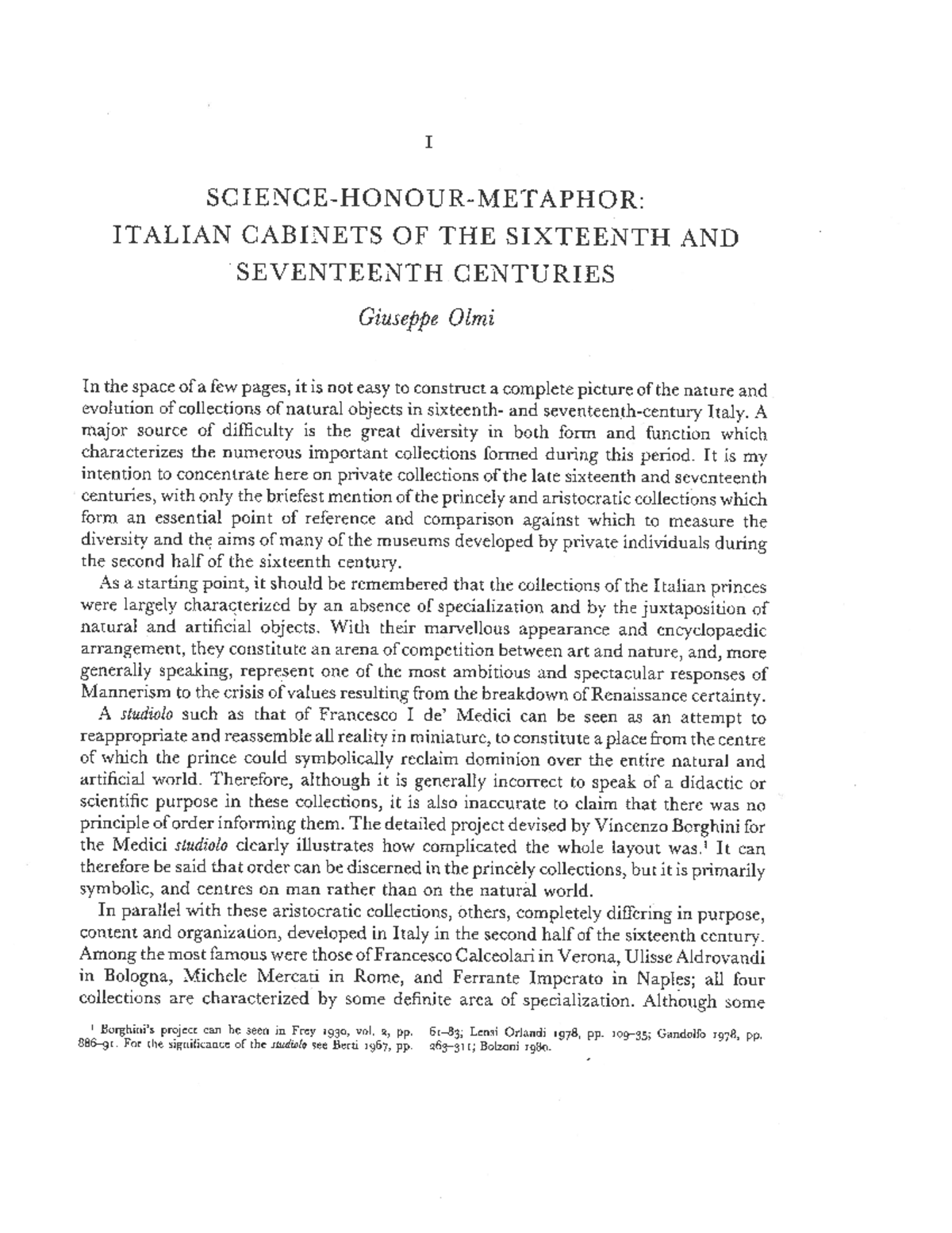 Olmi-Science Honour Metaphor - FILM 1400 - Studocu