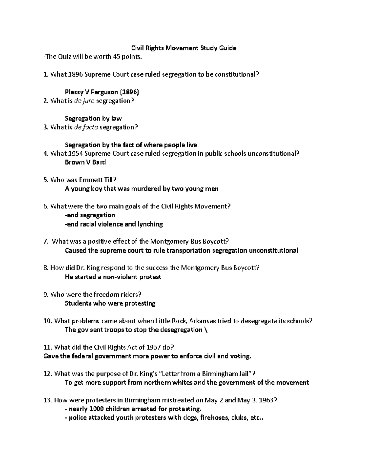 45FC99E9 5ED3 4A68 8FEA 50683 C764C9C - Civil Rights Movement Study ...