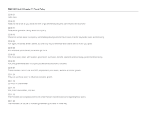 Unit 6 Study Guide Macroeconomics - Course Learning Outcomes for Unit ...