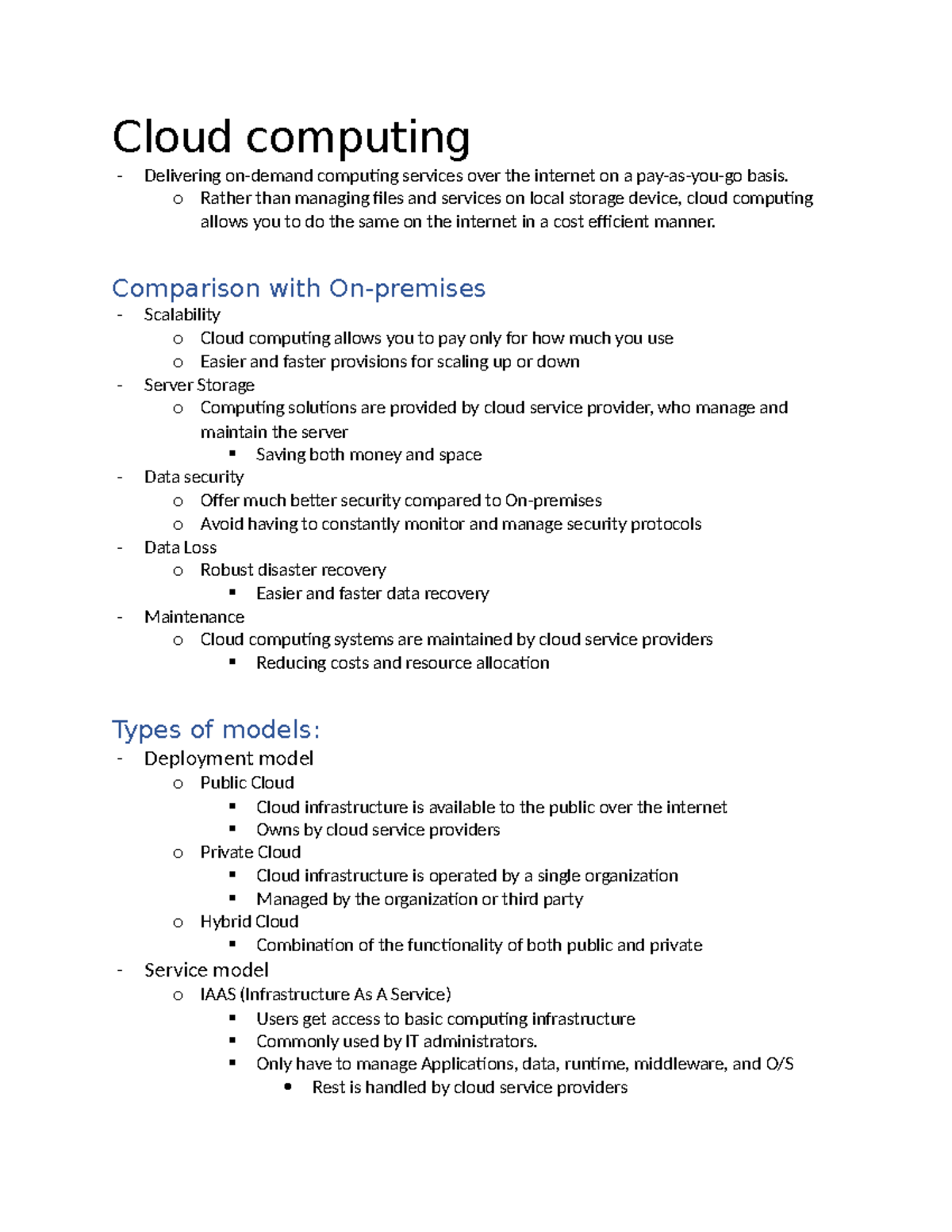 Cloud computing - Group Project - Cloud computing - Delivering on ...