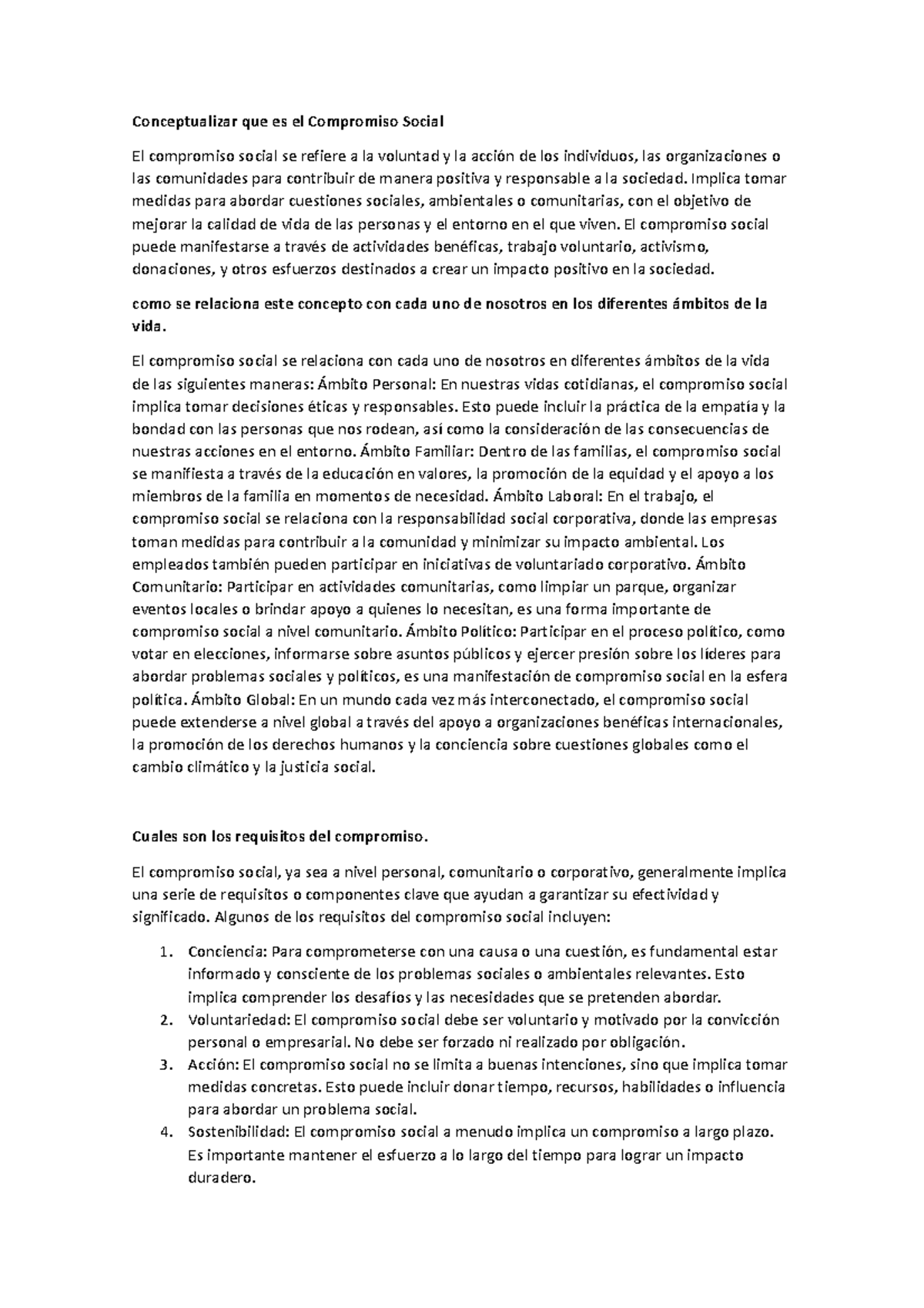 Compromiso social - Información - Conceptualizar que es el Compromiso ...