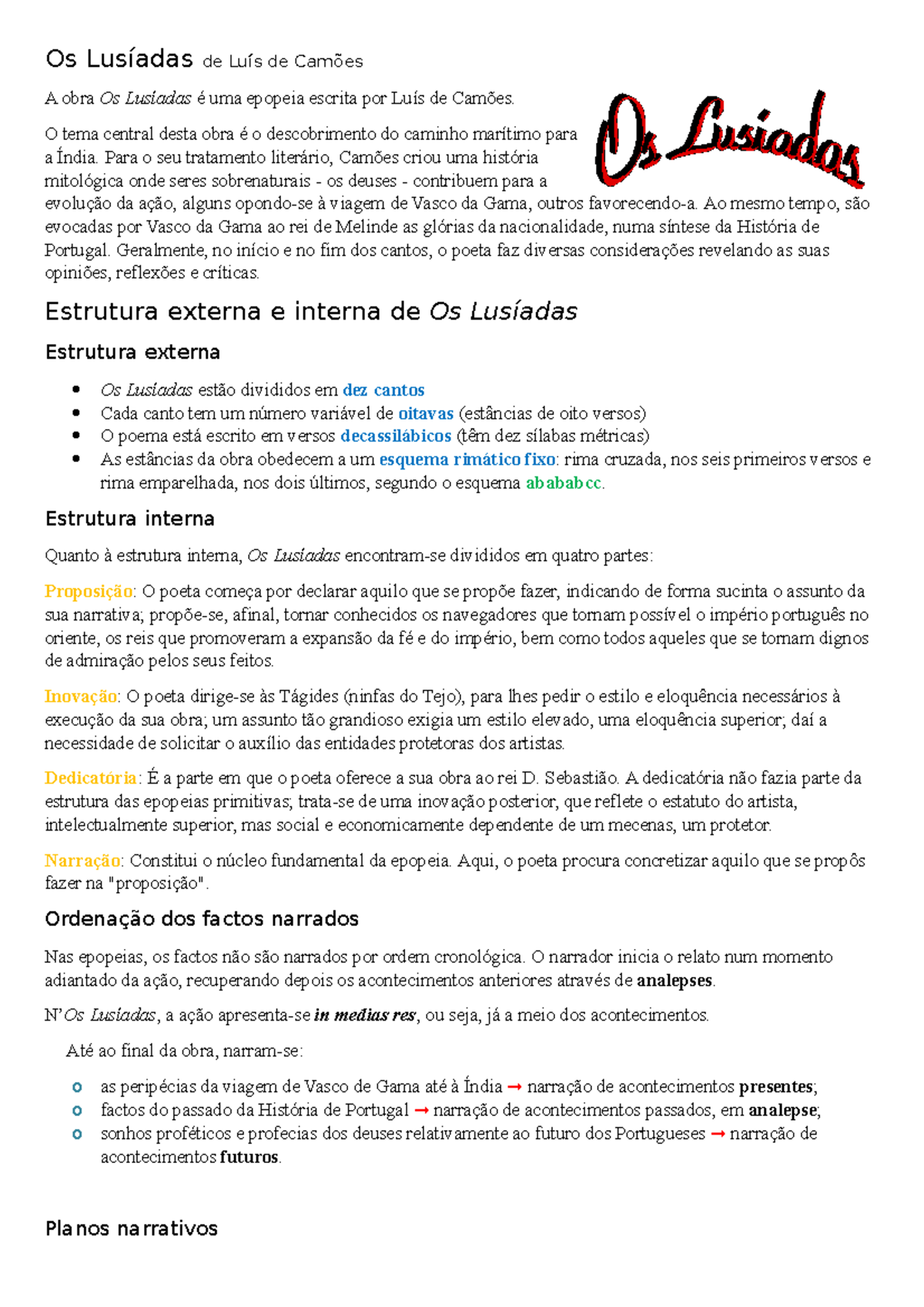 Resumo Os Lusiadas - Os Lusíadas de Luís de Camões A obra Os Lusíadas é ...